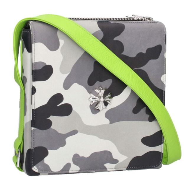 クロムハーツ   PLUG CHプラスカモフラレザーショルダーバッグ 中古 SJ02