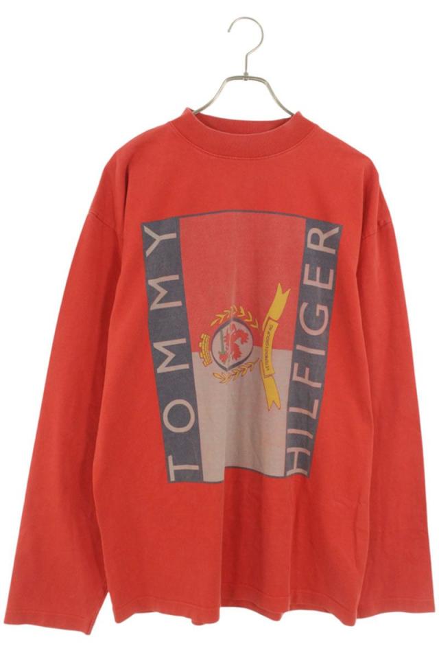 ヴェトモン サイズ:XS  18SS  MSS18TR45 ロゴプリントオーバーサイズ長袖カットソー 中古 OM10