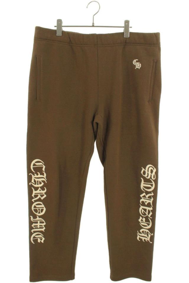 クロムハーツ サイズ:XL  Y NOT SLO RIDE ロゴ刺繍スウェットロングパンツ 中古 FK04