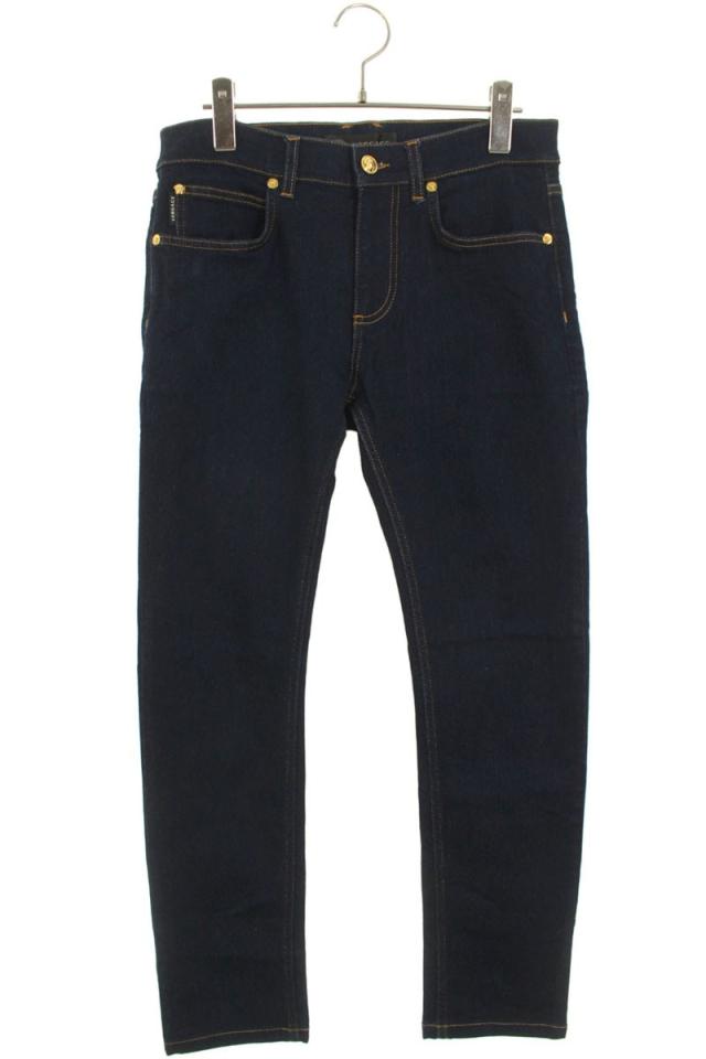 ヴェルサーチェ サイズ:29インチ  A83289 A230408 メデューサボタンストレッチデニムパンツ 中古 BS99