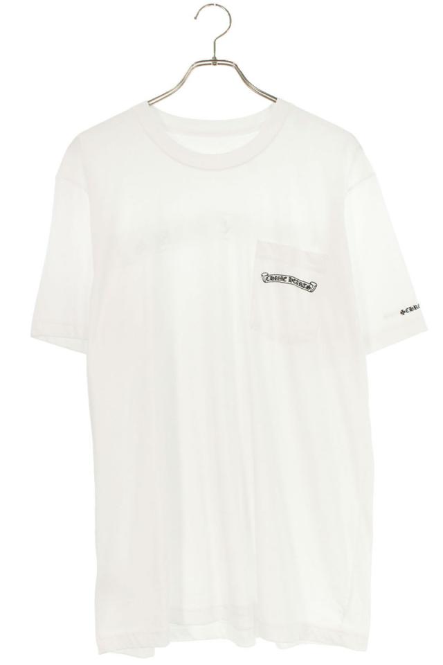 クロムハーツ サイズ:L  CH T-SHRT 1 バックスクロールラベルプリントTシャツ 中古 SJ02
