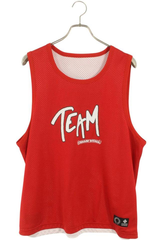 クロムハーツ サイズ:M  PPO FORM TEAM MESH WARM UP JERSEY MATTYBOY リバーシブルプリントメッシュタンクトップ 中古 SJ02