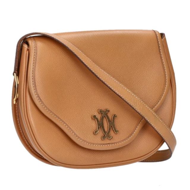 エルメス   ダブルH 〇Q刻印 G金具クシュベル レザーショルダーバッグ 中古 SB01