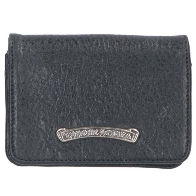 クロムハーツ   CRD CSE3PKTWDV1 アーチロゴプレート3ポケットレザーカードケース 中古 SJ02