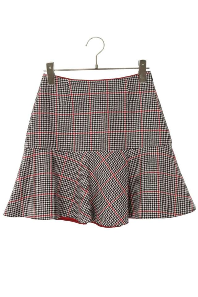 レッドヴァレンティノ サイズ:36  QR3RA2Y53SF チェック柄スカート 中古 BS99