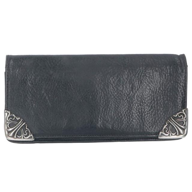 クロムハーツ   LNG SNGL FLD TIPS シングルフォールド レザーウォレット財布 中古 NO05