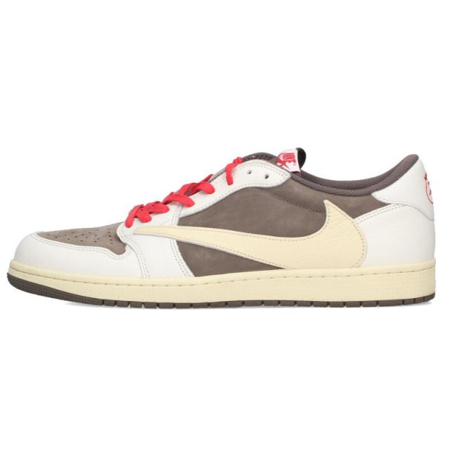 ナイキ  トラヴィススコット サイズ:33cm  AIR JORDAN 1 LOW OG REVERSE MOCHA DM7866-162 エアジョーダン1レトロロウオージースニーカー 中古 SB01