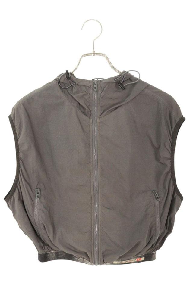 ディーゼル サイズ:36  G-RANT ジップアップナイロンフーデッドベスト 中古 BS99