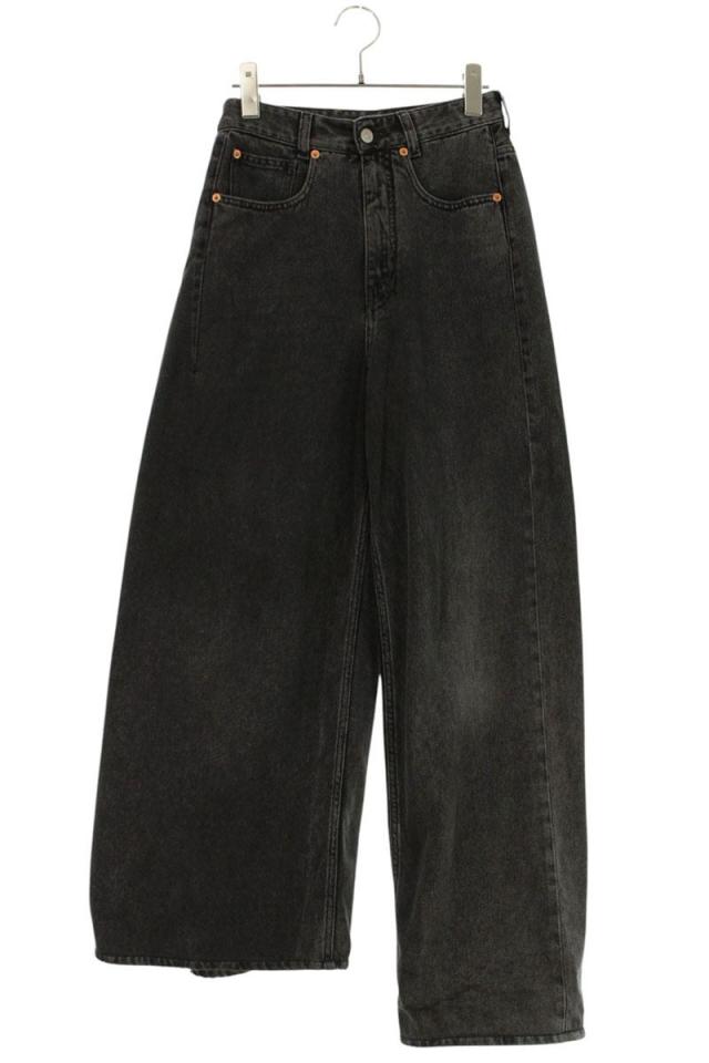 エムエムシックス サイズ:24インチ  S62LB0163 ワイドデニムパンツ 中古 BS99