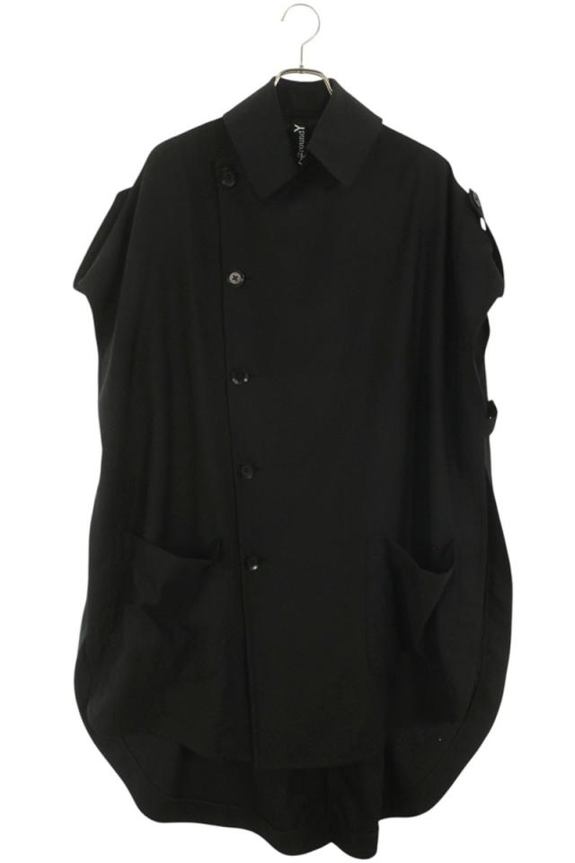 グランドワイ サイズ:1  GA-C02-100 リバーシブルウールギャバジンケープコート 中古 BS99