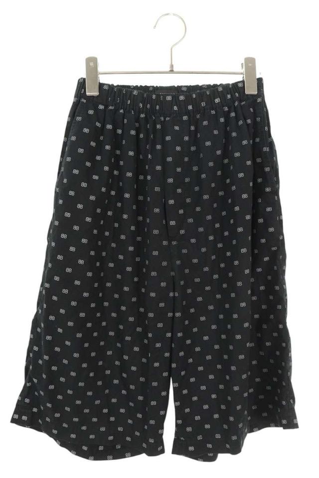 バレンシアガ サイズ:44  573240 TELE5 BB総柄ポプリンハーフパンツ 中古 BS99