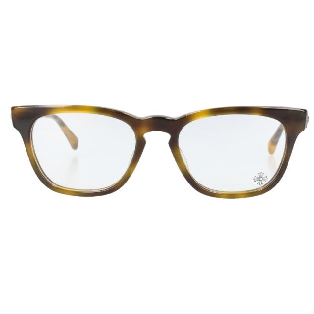 クロムハーツ サイズ:51□19-148  LOUVIN CUP ホースシューテンプルボストンフレーム眼鏡 中古 SS07