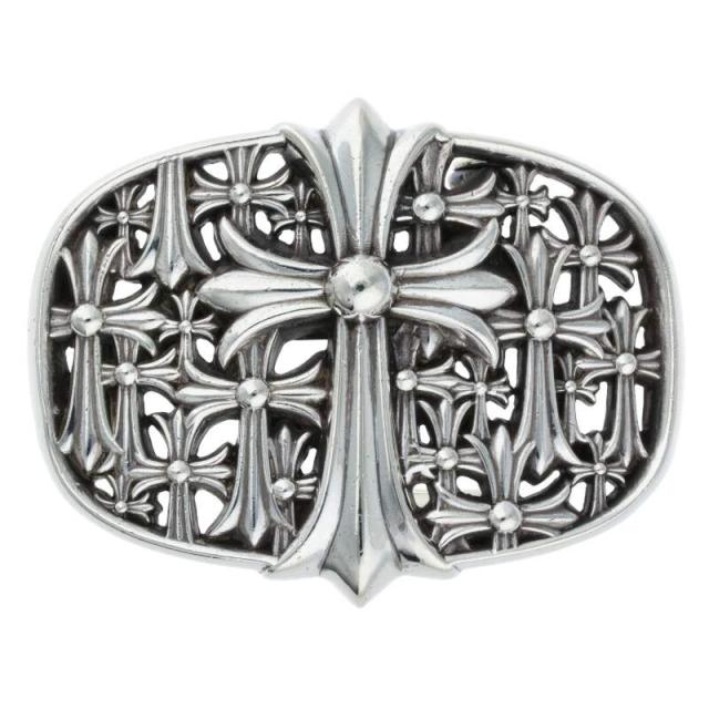 クロムハーツ   BUCKL CEMETERY1.5 1.5セメタリークロス シルバーベルト 中古 SJ02