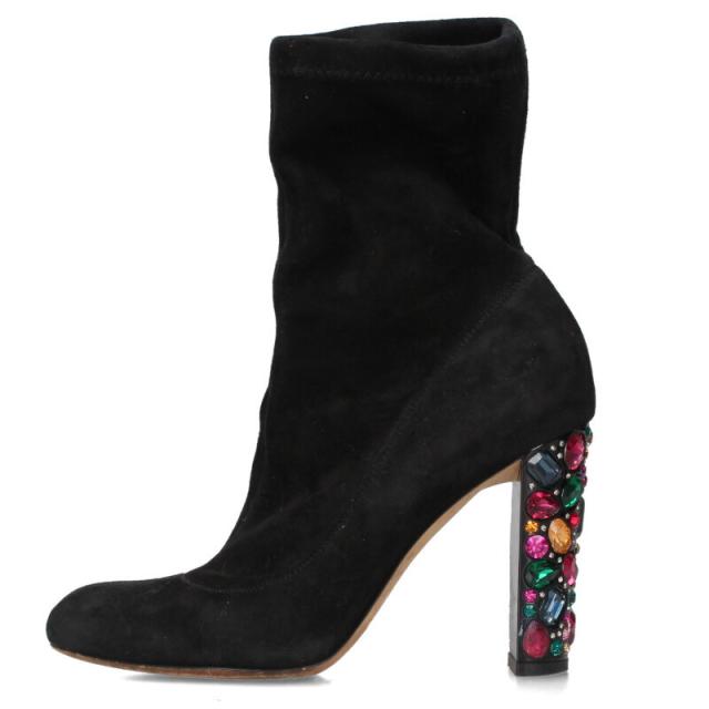 ジミーチュウ サイズ:35 ビジューヒールブーツ 中古 BS99