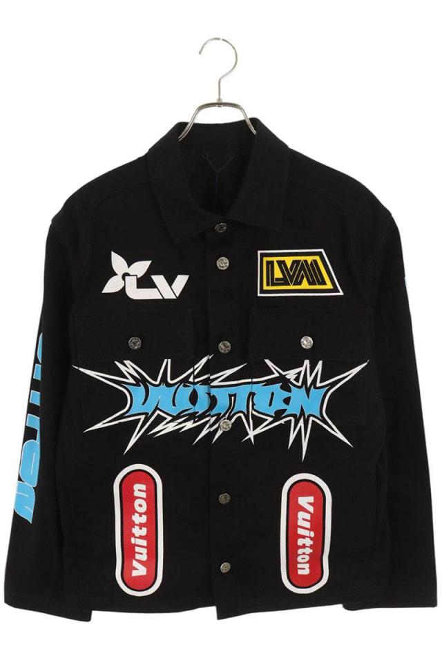 ルイヴィトン サイズ:48 23AW RM232M Z78 HPA10W レーシングアーバンデニムジャケットブルゾン 中古 OM10