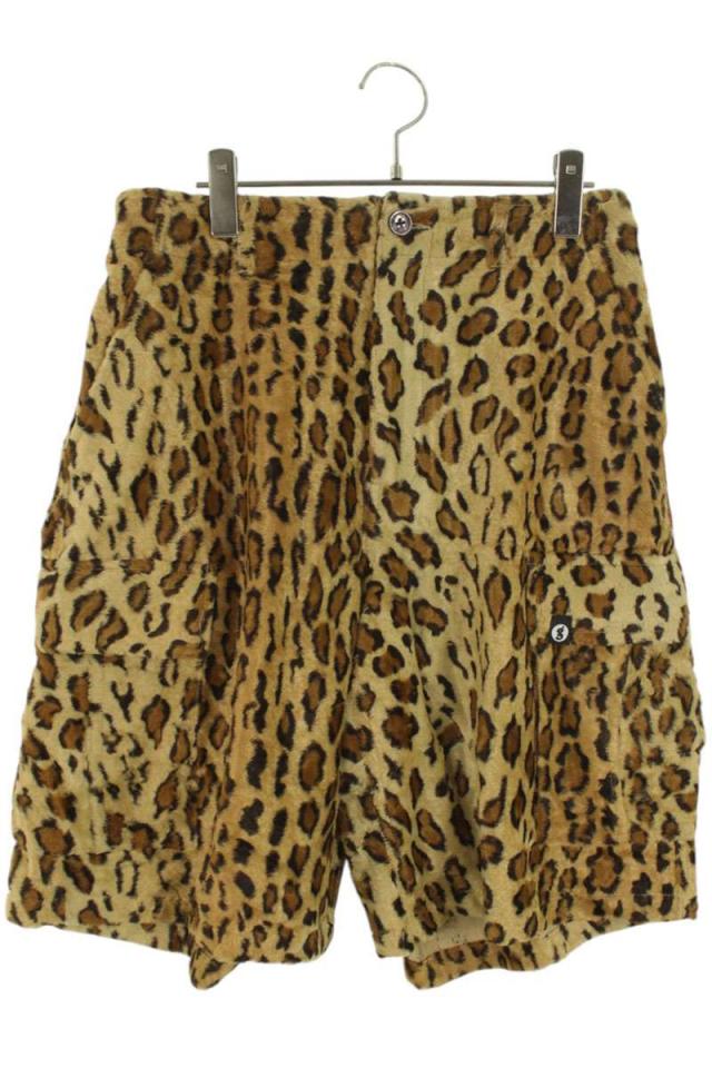 シュプリーム  グッドイナフ サイズ:32インチ  25SS  Crushed Rayon Cargo Short レオパードクラッシュドレーヨンカーゴハーフパンツ 中古 OM10
