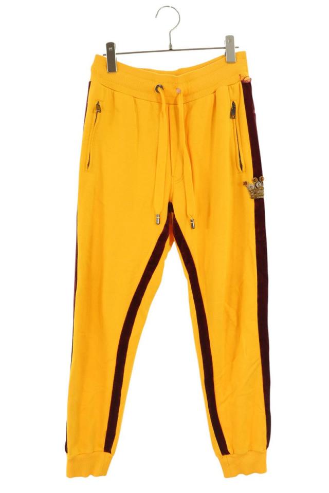 ドルチェアンドガッバーナ サイズ:46  GYDDEZ G7QJO サイドラインクラウン刺繍スウェットロングパンツ 中古 BS99