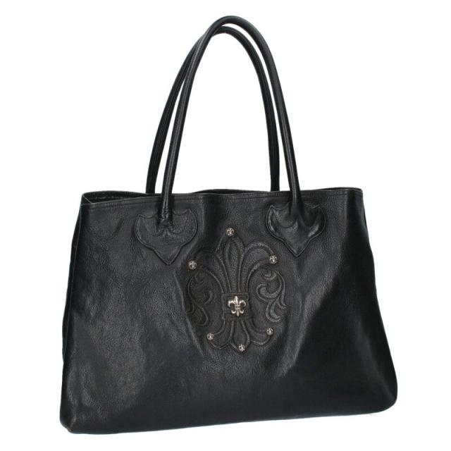 クロムハーツ   TOTE W SNP BS FLUER BSフレアレザーパッチトートバッグ 中古 GZ11