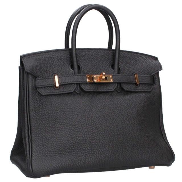 エルメス サイズ:25  バーキン25 Y刻印 PG金具トゴハンドバッグ 中古 GZ14