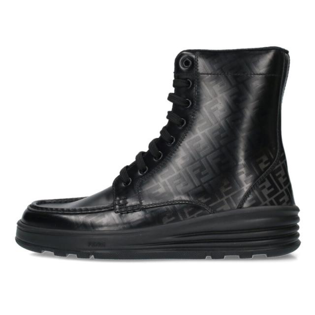 フェンディ サイズ:7  FF COMBAT BOOTS ブーツ 中古 BS99