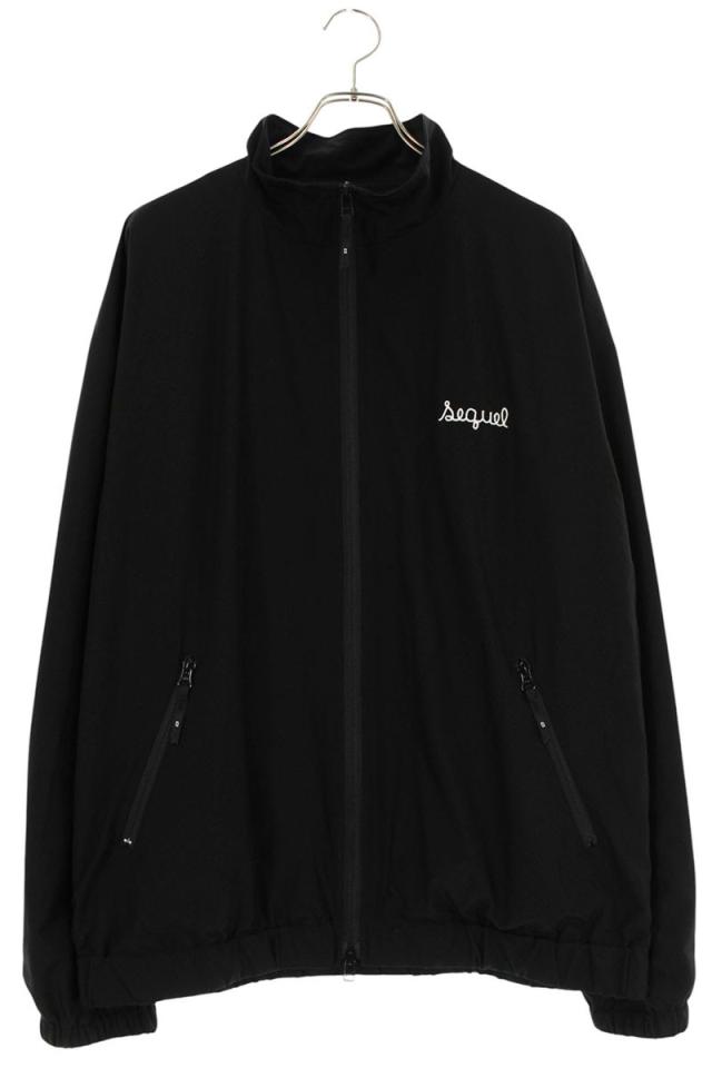 シークエル サイズ:L ロゴ刺繍ナイロンブルゾン 中古 BS99