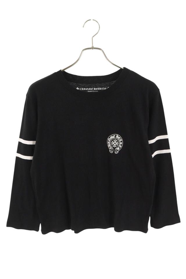 クロムハーツ サイズ:M  ROLLER SKATE HORSESHOUE L S TEE ナンバリングプリント長袖カットソー 中古 SJ02