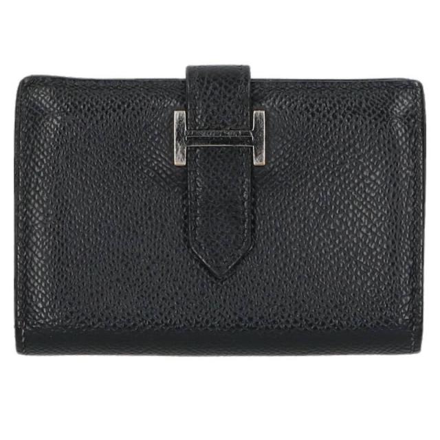 エルメス   ベアン Z刻印 SV金具レザーカードケース 中古 SB01