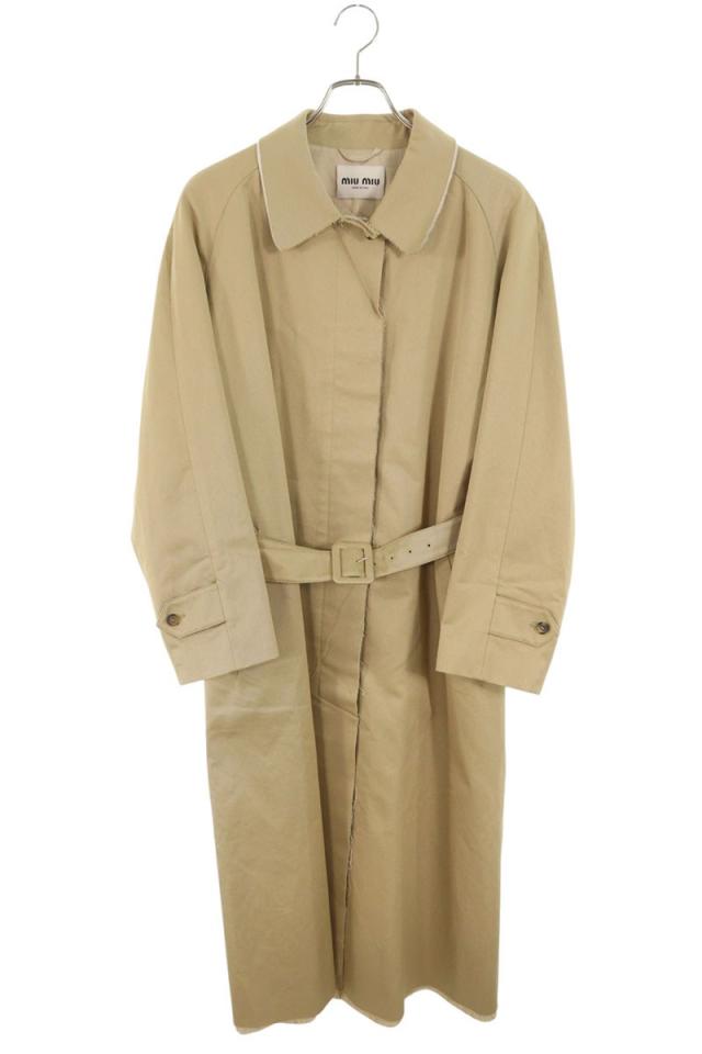 ミュウミュウ サイズ:40  MS1893 シングルブレストチノトレンチコート 中古 SB01