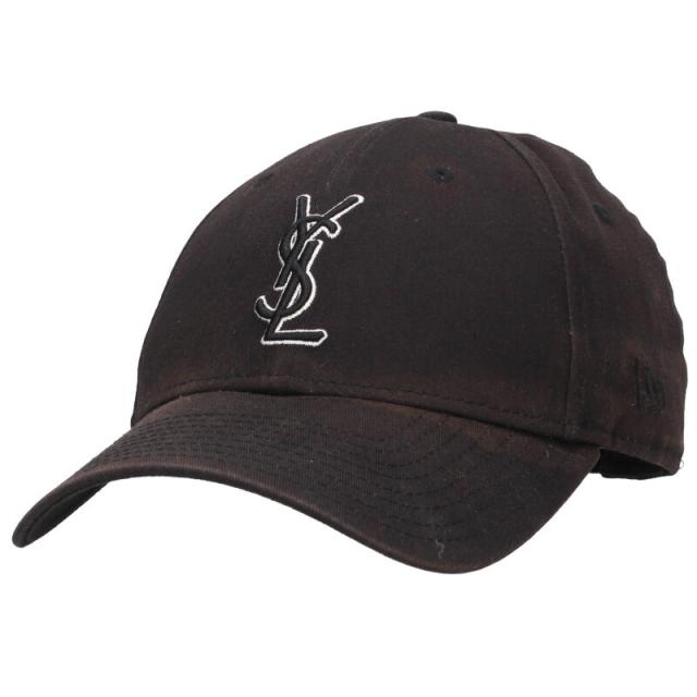 サンローランパリ  ニューエラ サイズ:ONE SIZE  687687 YCL36 YSLロゴ刺繍ベースボール帽子 中古 BS99