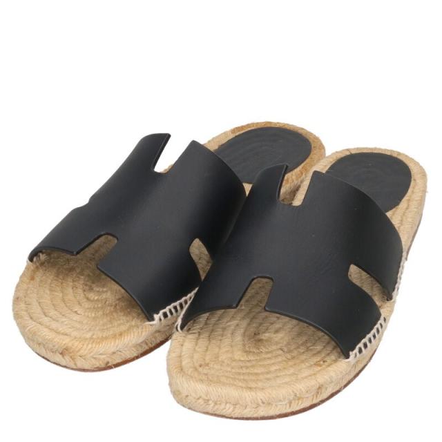 エルメス サイズ:43  アンティグア エスパドリーユ レザー ジュートロープサンダル 中古 BS99