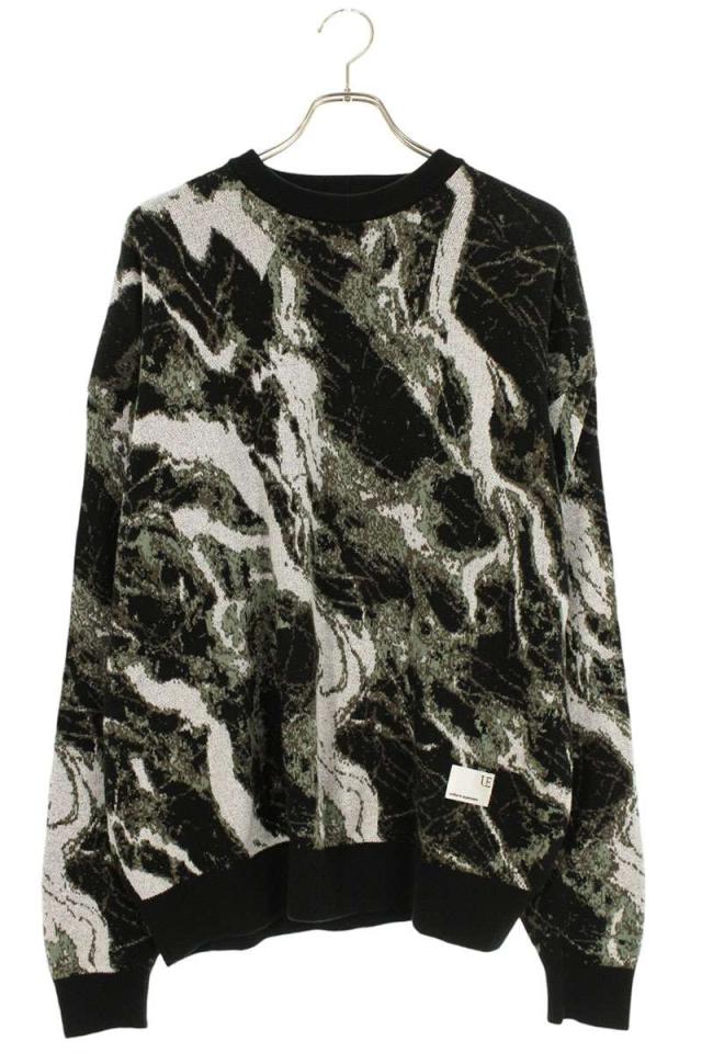 ユニフォームエクスペリメント サイズ:2  25SS  UE-250003 MARBLE JACQUARD KNIT マーブルジャガードニット 中古 BS99