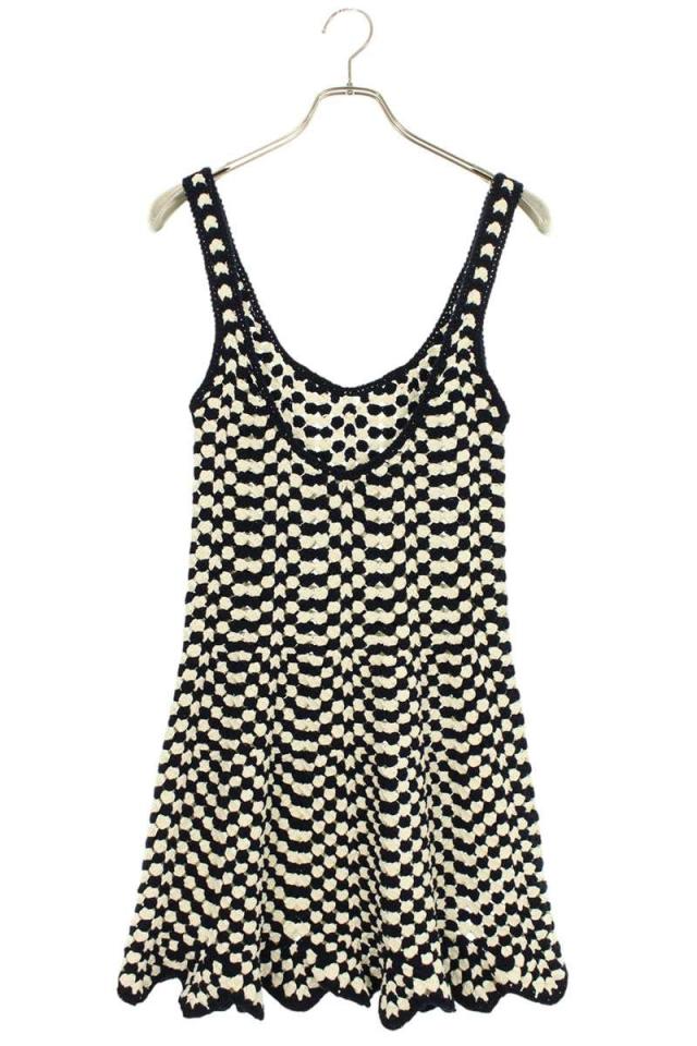 セリーヌ サイズ:S  RR0A9D072 クロシェコットンミニスケータードレスワンピース 中古 BS99