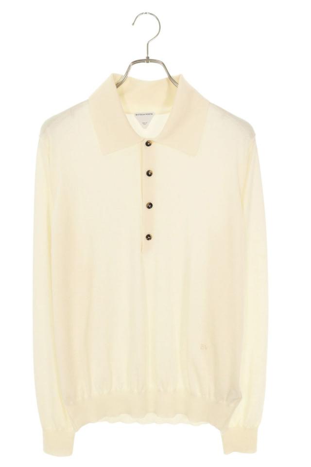 ボッテガヴェネタ サイズ:M  25SS  812707 V4B70 ポロニット長袖カットソー 新古品 SB01