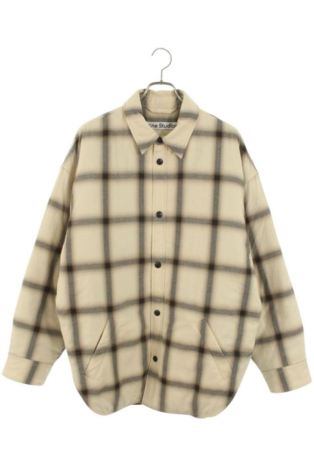 アクネストゥディオズ サイズ:46  25AW  B90845 AOG フランネルボタンアップシャツブルゾン 新古品 SB01