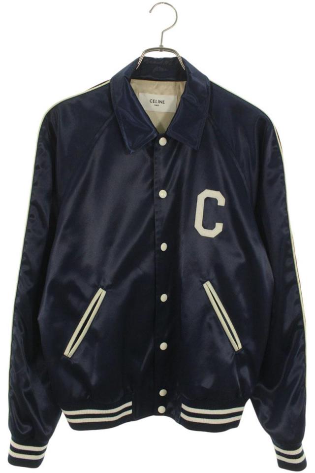 セリーヌ サイズ:48  25SS  RV08U0550 サテン仕上げテディジャケットブルゾン 新古品 SB01