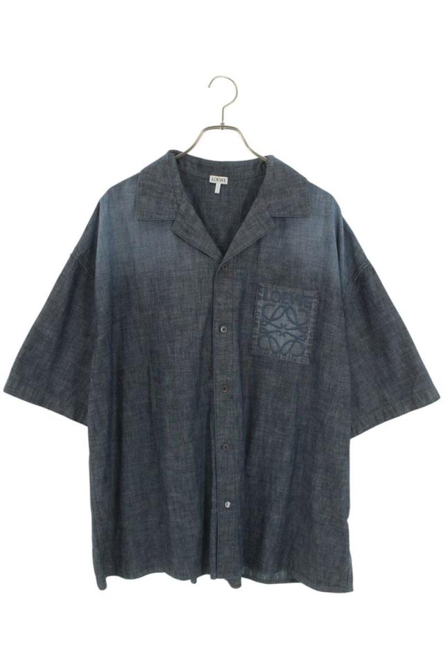 ロエベ サイズ:50  25AW  H526Y1DW21 アナグラム半袖シャツ 新古品 SB01