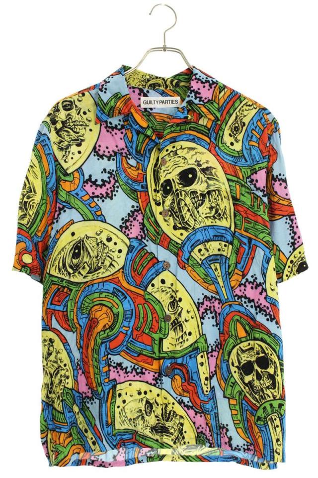 ワコマリア サイズ:S  24SS-WMS-HI05 ×ティムリーハイ レーヨンハワイアン半袖シャツ 中古 BS99