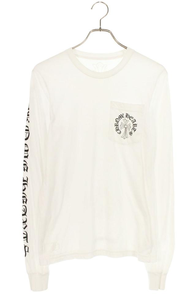 クロムハーツ サイズ:XS バックホースシュープリント長袖カットソー 中古 SJ02