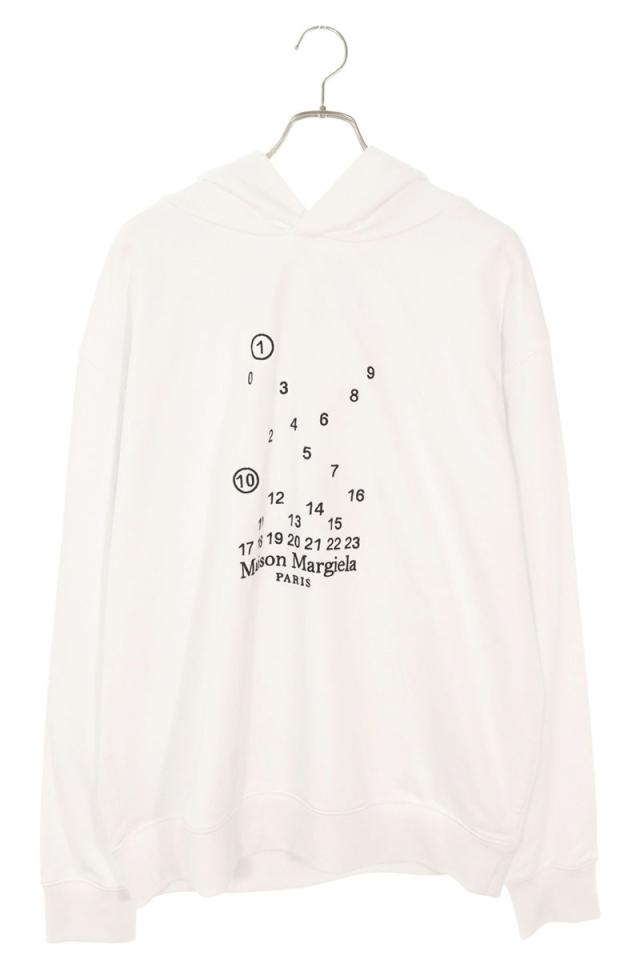 メゾンマルジェラ サイズ:S  S50GU0202 カレンダー刺繍オーバーサイズプルオーバーパーカー 新古品 OM10