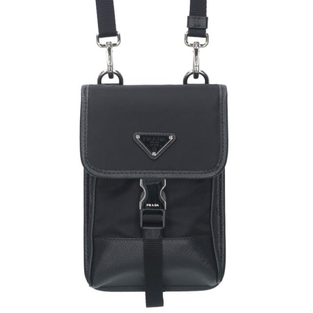プラダ   2ZH109 RE-NYLONプレートフォンケースショルダーバッグ 新古品 OM10