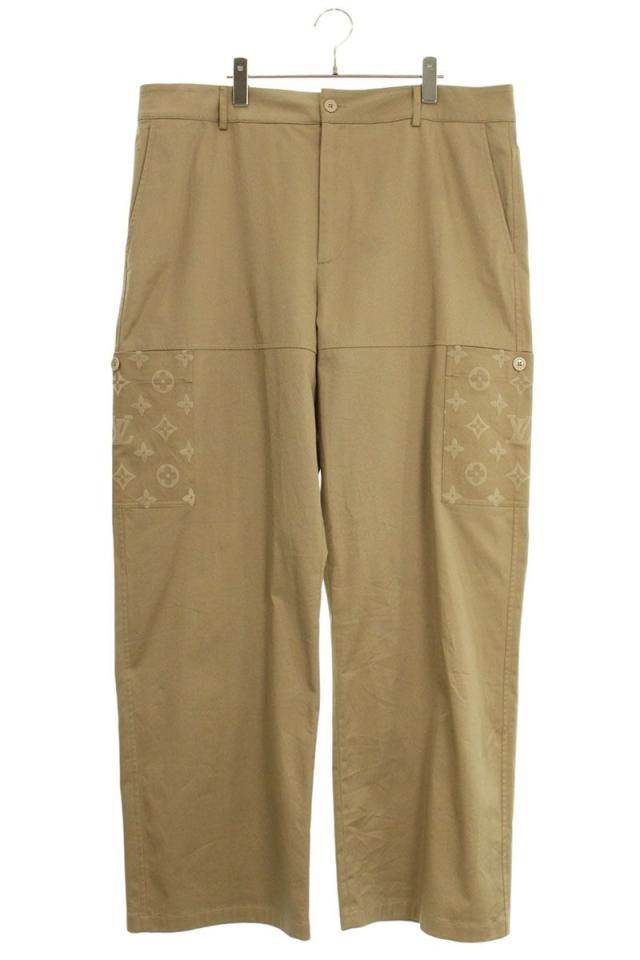 ルイヴィトン サイズ:58 24AW RM242MQ FUG HQP45W モノグラムフロックポケットワークロングパンツ 中古 SB01