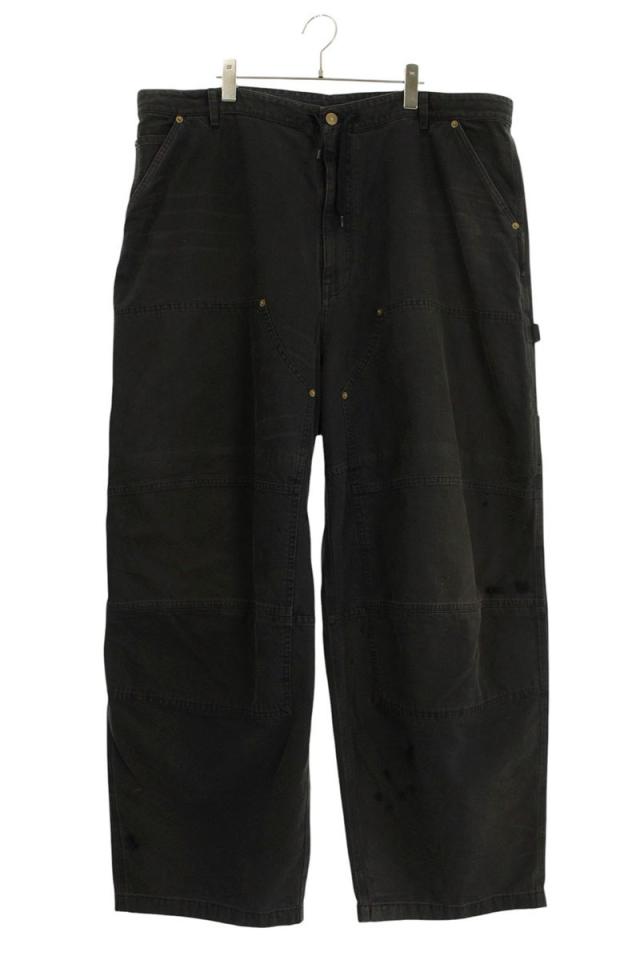 バレンシアガ サイズ:50  791794 TLP06 ダブルニーペインターバギーデニムパンツ 中古 OM10