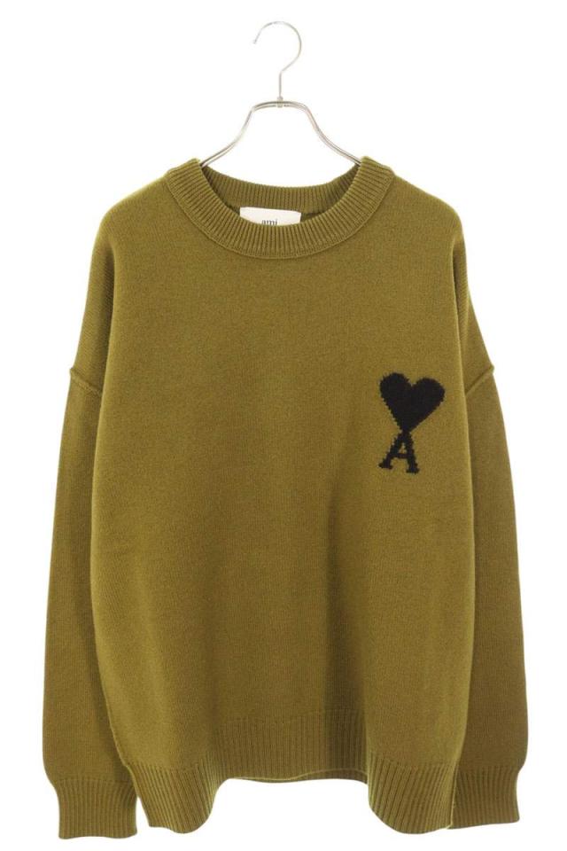 アミアレクサンドルマテュッシ サイズ:XXL  25AW  UKS838 ハートA刺繍クルーネックニット 新古品 SB01