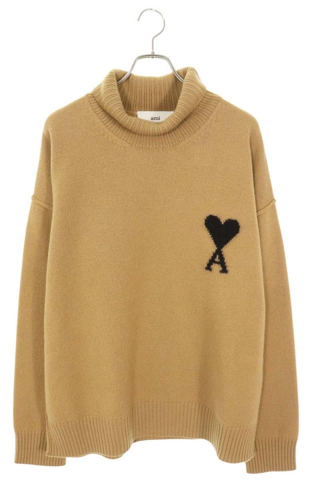 アミアレクサンドルマテュッシ サイズ:XL  25AW  UKS839 ハートA刺繍タートルネックニット 新古品 SB01