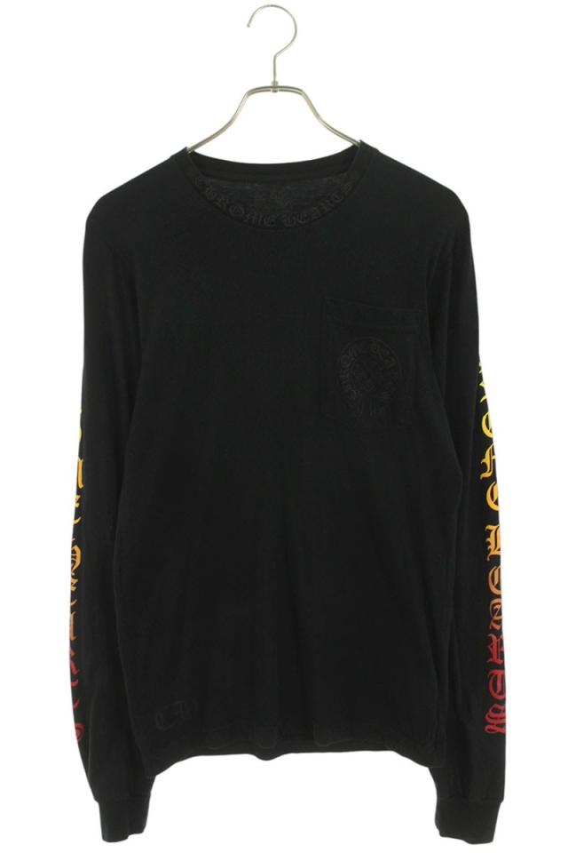 クロムハーツ サイズ:S  CH L S 1 バックホースシュー袖グラデーションプリント長袖カットソー 中古 GZ11