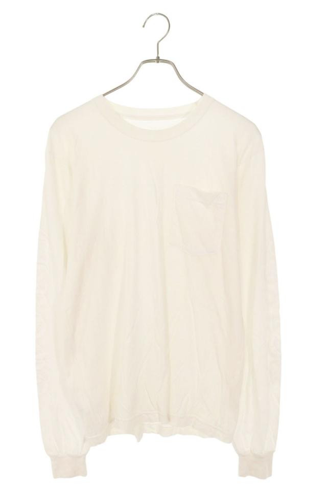 クロムハーツ サイズ:M  CH L S  1 ネックロゴプリント長袖カットソー 中古 NO05