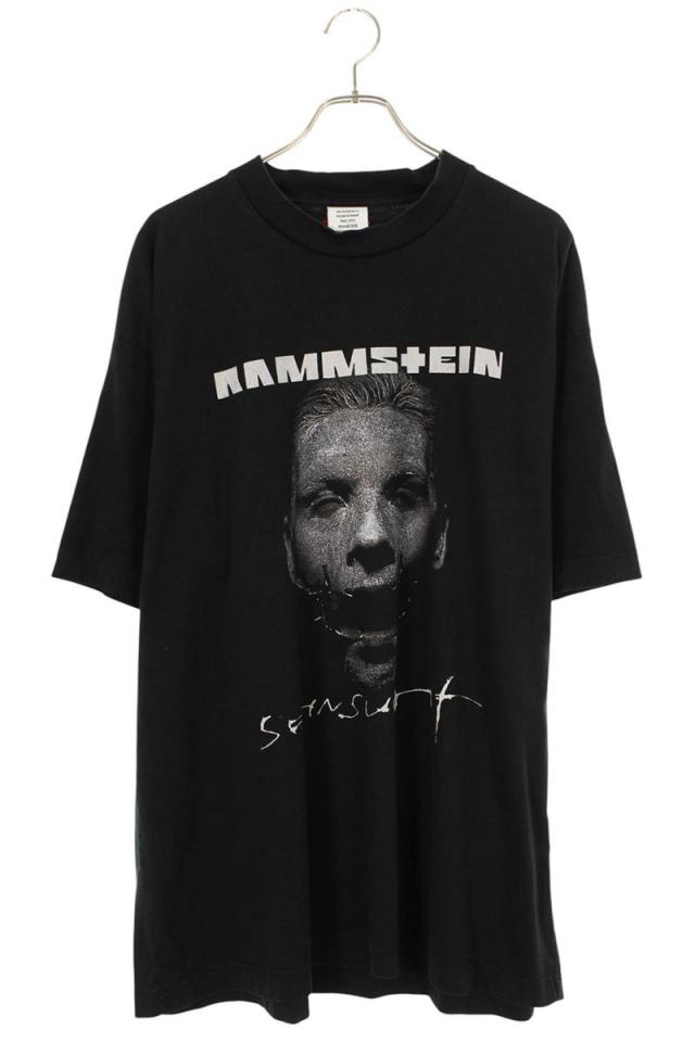 ヴェトモン サイズ:S  17AW  RAMMSTEIN PRINTED T-SHIRT MAH18TR27 オーバーサイズラムシュタインプリントTシャツ 中古 SB01