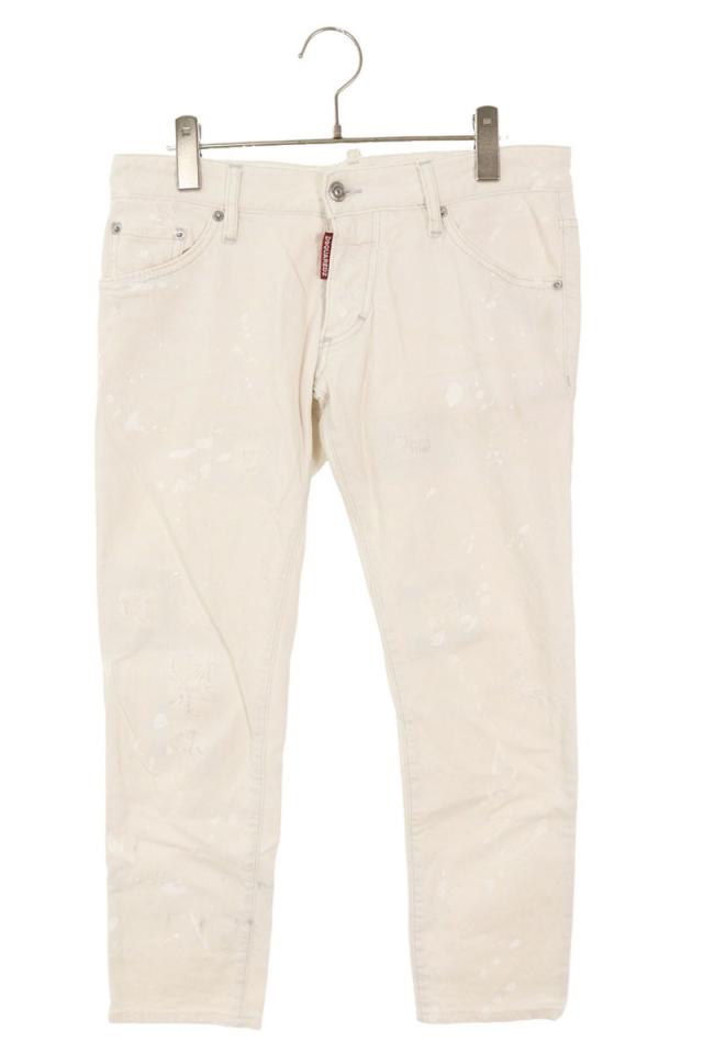 ディースクエアード サイズ:44  S71LB0279 CLEMENT JEAN ダメージペンキ加工スキニーデニムパンツ 中古 BS99