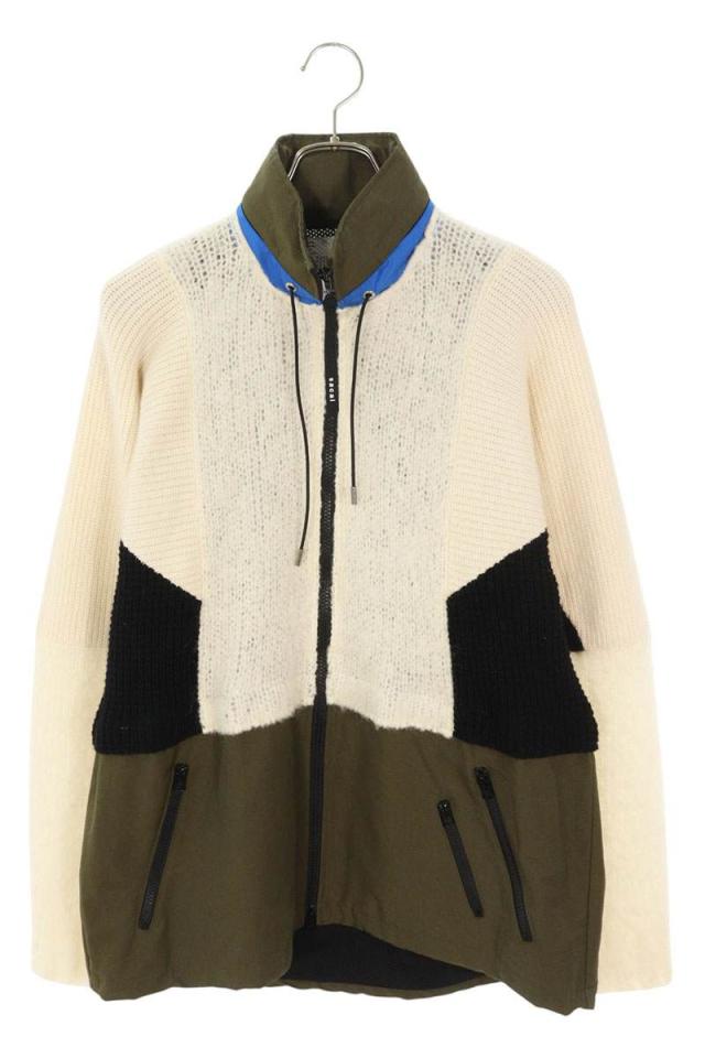 サカイ サイズ:1  21-02633M ニットドッキングナイロンブルゾン 中古 BS99