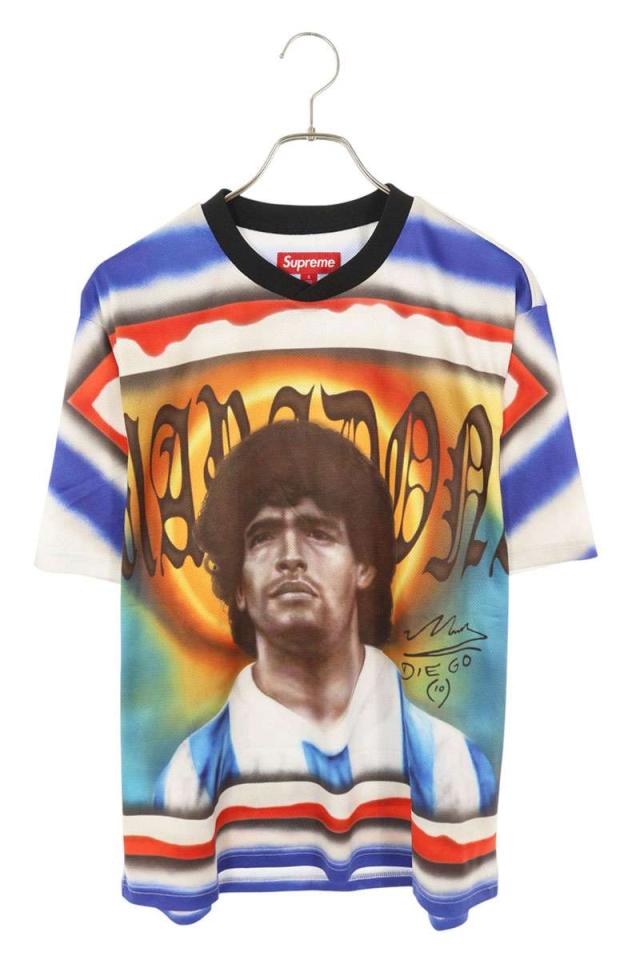 シュプリーム サイズ:S  24SS  Maradona Soccer Jersey マラドーナサッカージャージーTシャツ 中古 SB01